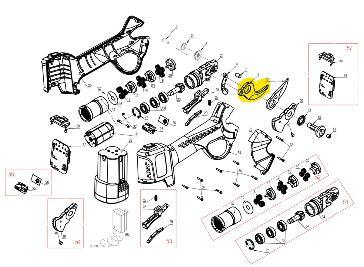 Controlama ricambio per forbice potatura FE02 Archman