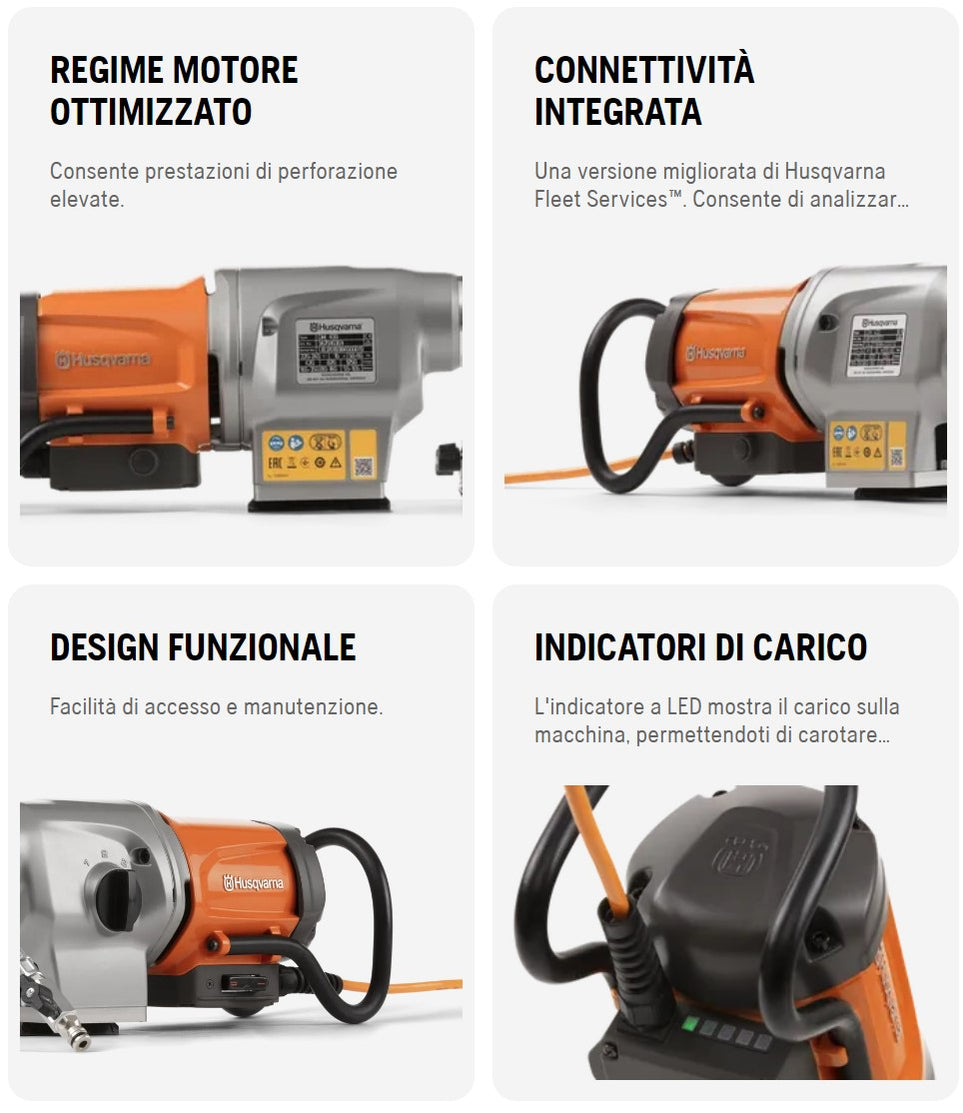 Carotatrice Husqvarna DM370 con foretti Omaggio